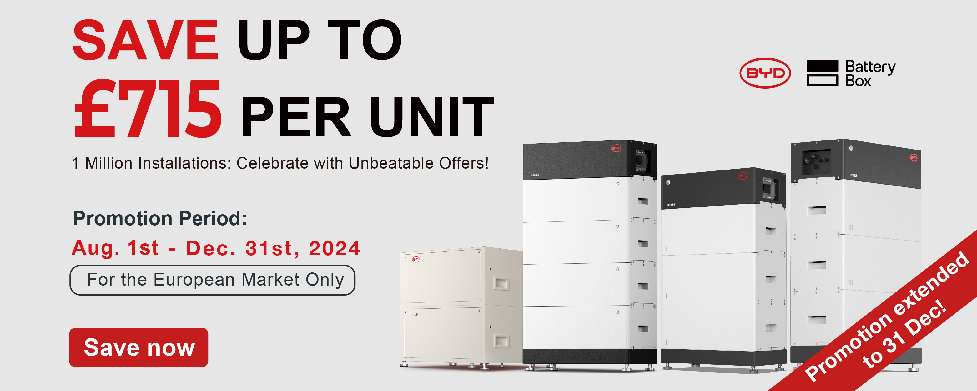 Live promotions across our brands